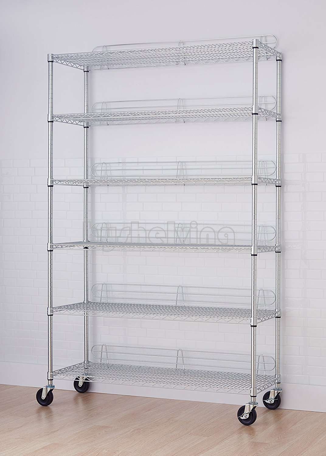 6-Tier Heavy-duty Wire Shelving Unit - Huizhou Hongyu Metal Products Co ...